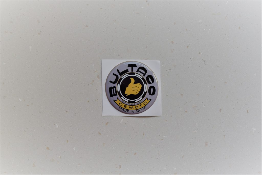 Bultaco domed tank stickers with long Bultaco stickers ~ design 4 ...