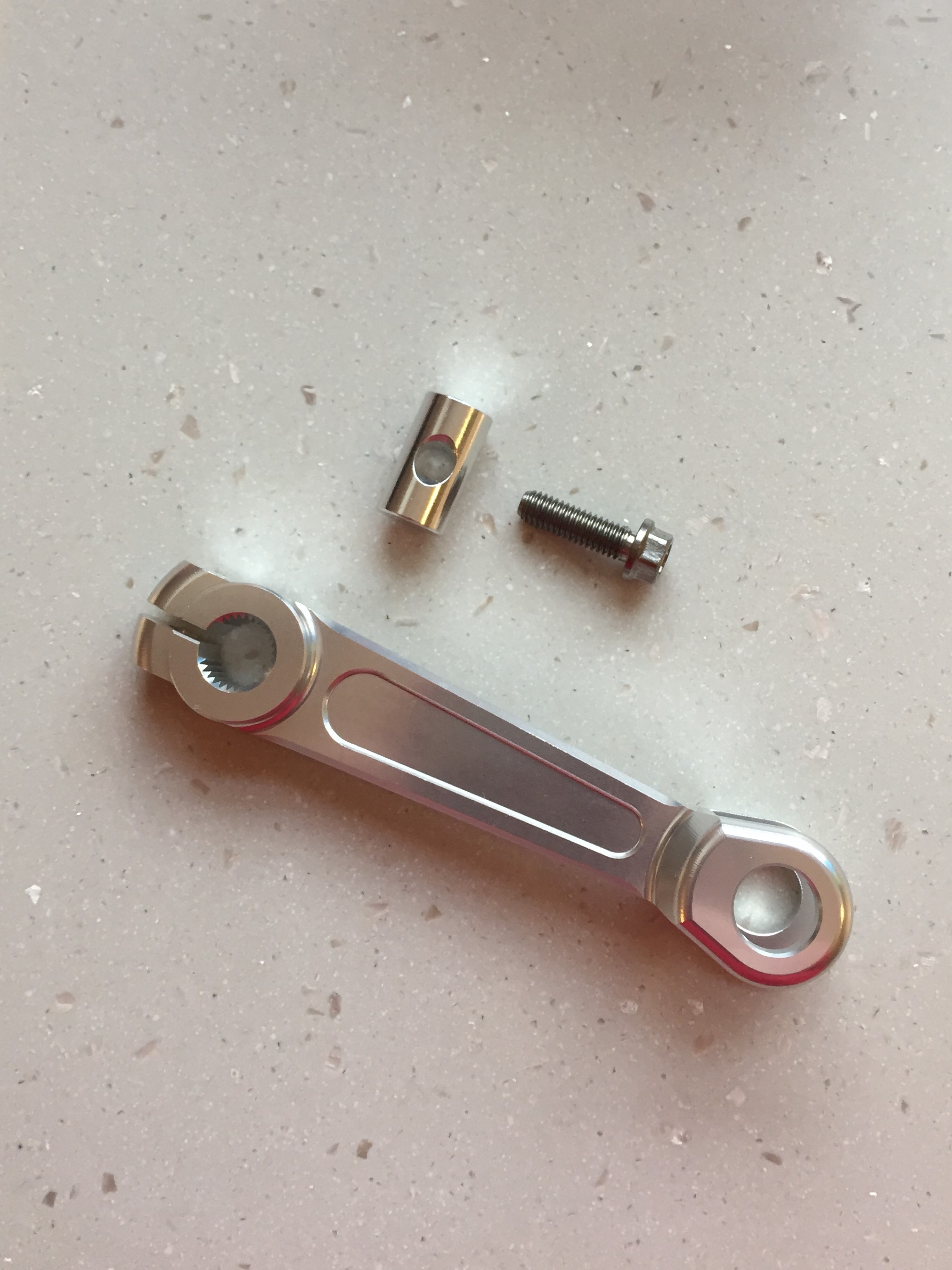 KTM rear brake arm, billet aluminium with titanium pinch bolt – Classic ...