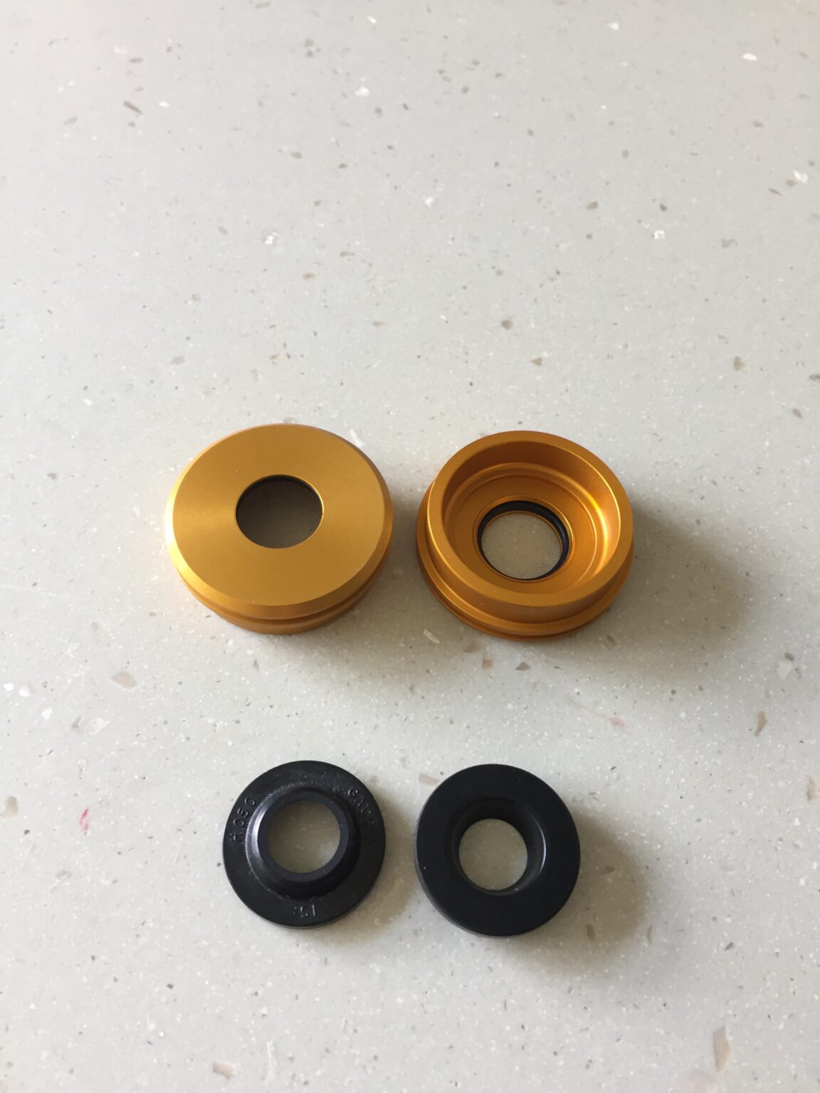 End caps with scraper seals for 12mm shafts – Genuine Ohlins – Classic ...