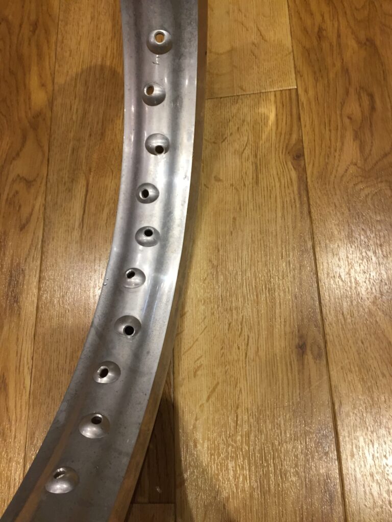 NOS MORAD (Akront) 19 inch x 1.85 flangeless 40 hole alloy rim ...